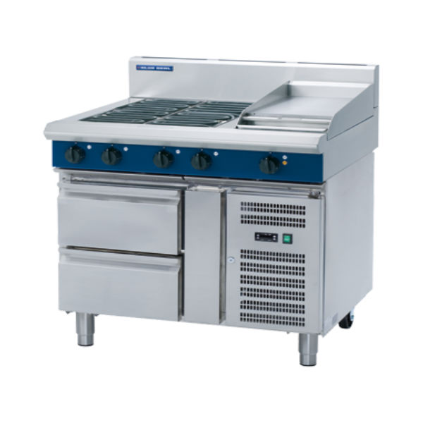 Blue Seal E516C-RB Electric 900mm Cooktop with Refrigerated Base